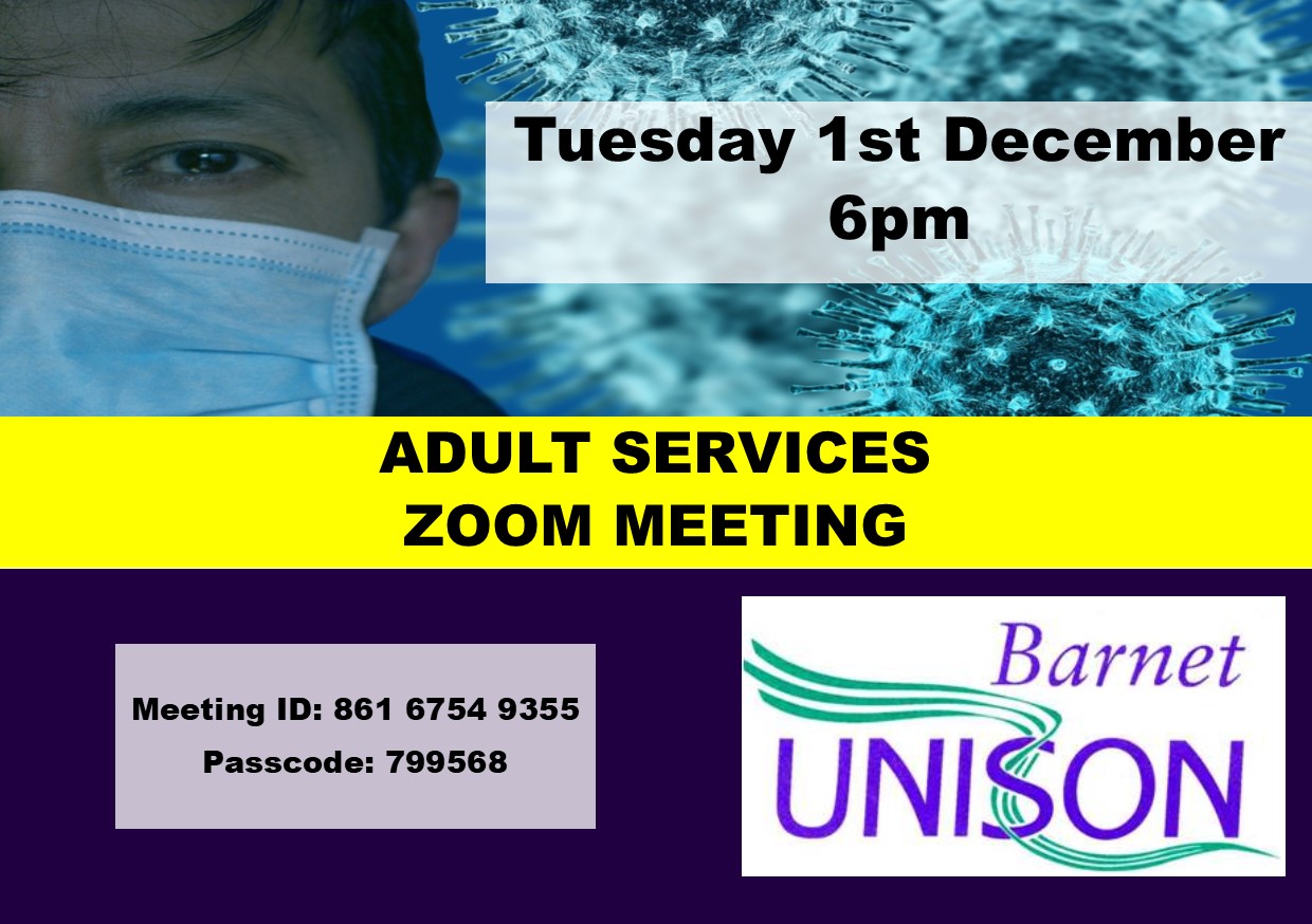 Adults Zoom meeting – Barnet UNISON