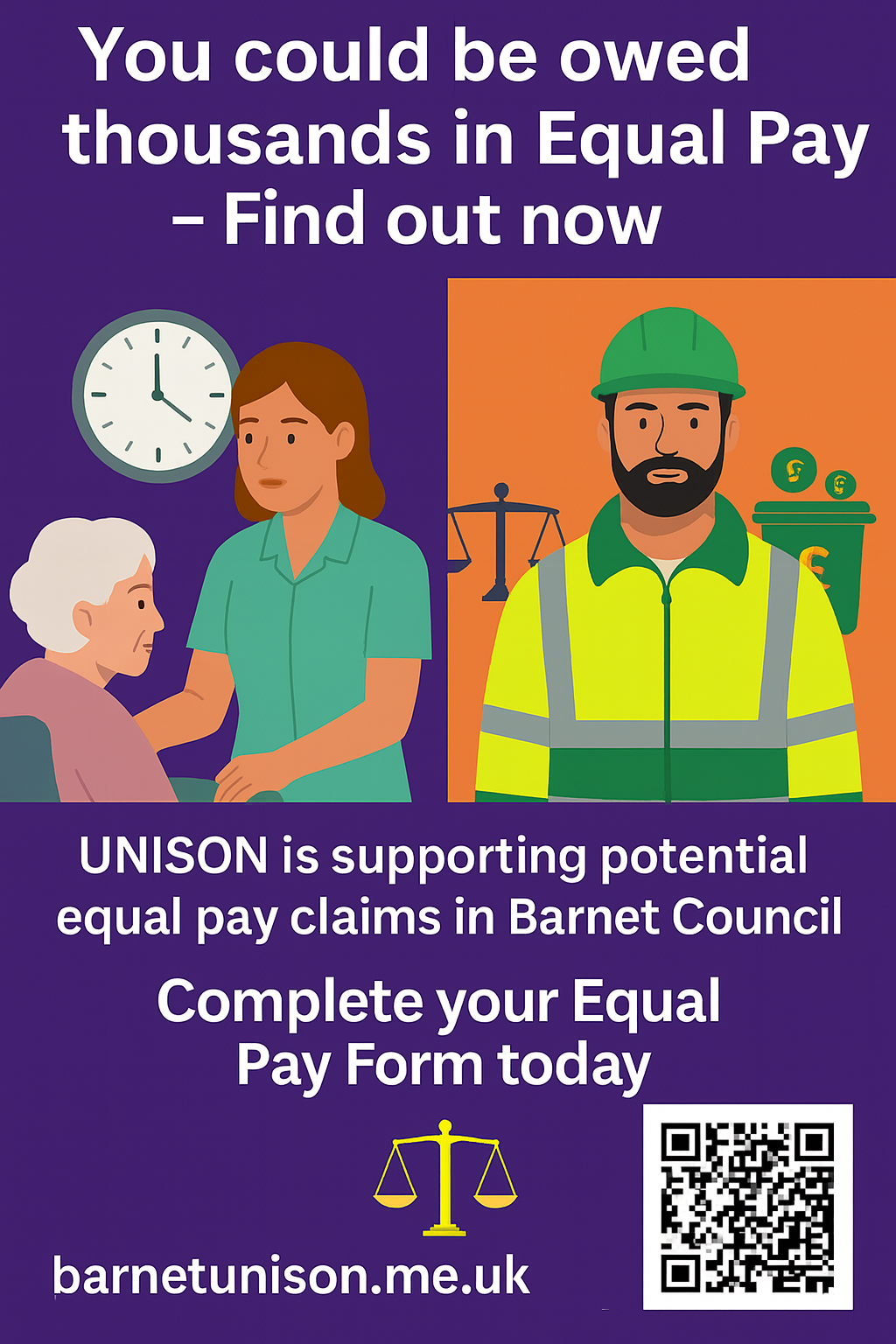 URGENT ACTION REQUIRED : Potential Equal Pay Claim – Barnet UNISON