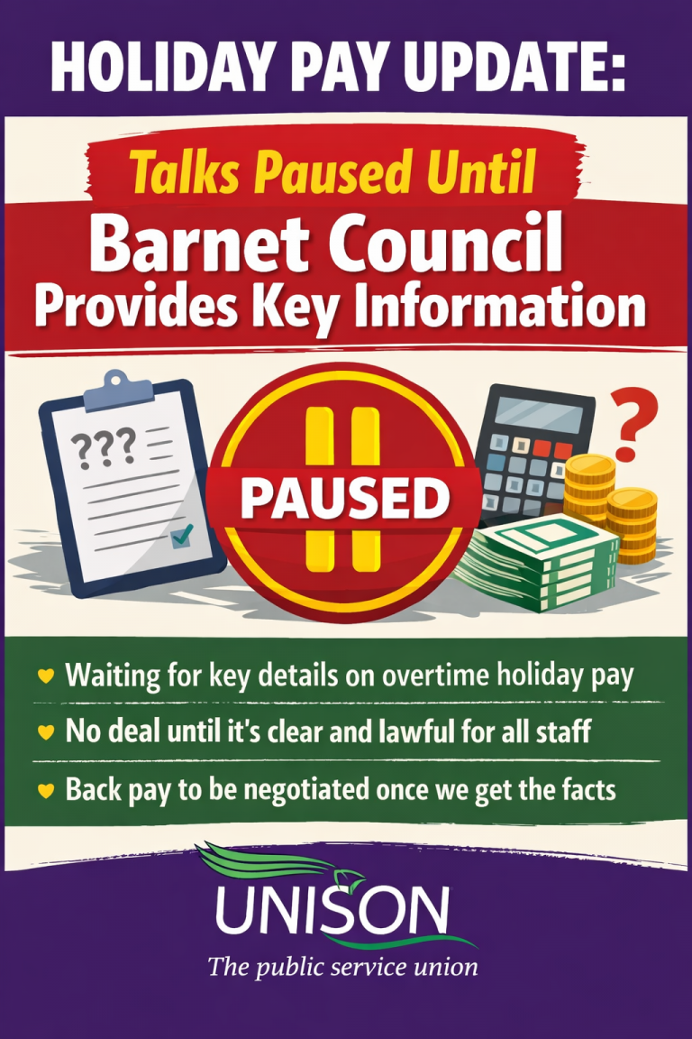 Barnet UNISON – A trade union for Barnet Council workers and outsourced ...