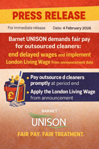 PRESS RELEASE: Barnet UNISON demands fair pay for outsourced cleaners ...